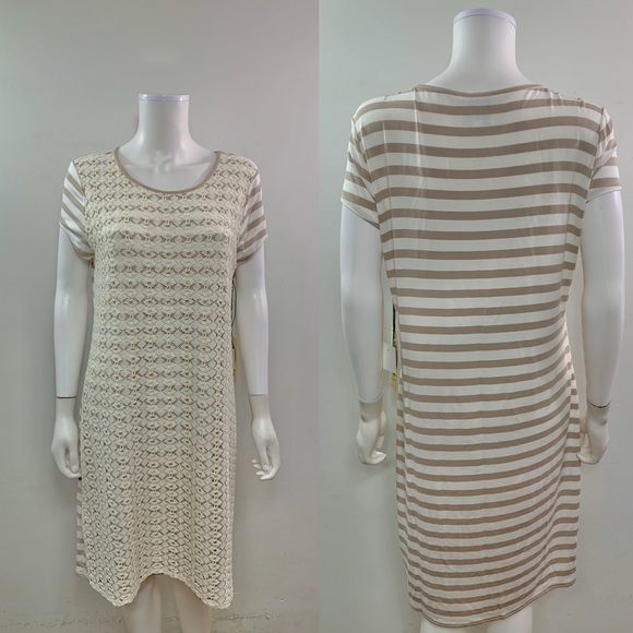 Nurture by Lamaze | Dresses | Nurture Front Crochet Striped Midi Dress ...